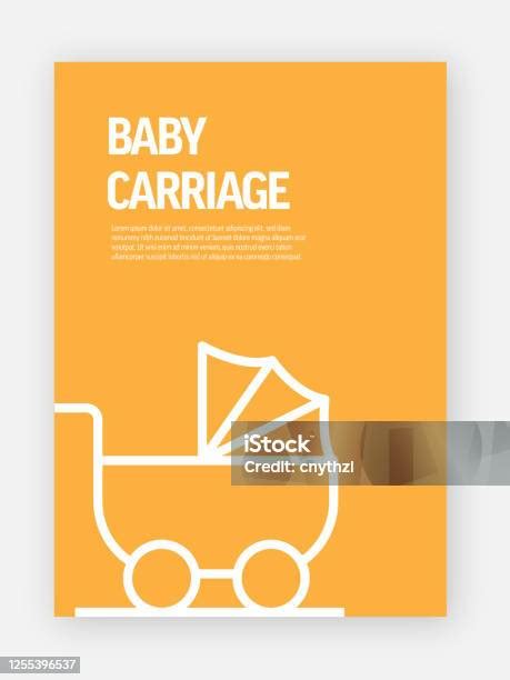 아기 캐리지 개념 템플릿 레이아웃 디자인 현대 브로셔 책 표지 전단지 디자인 템플릿 0명에 대한 스톡 벡터 아트 및 기타 이미지