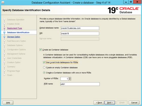 Create A Database In Oracle 19c On Windows