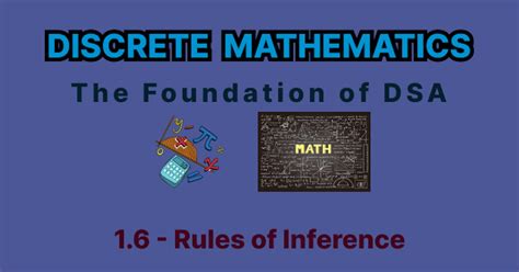 Discrete Mathematics 1 6 Rules Of Inference
