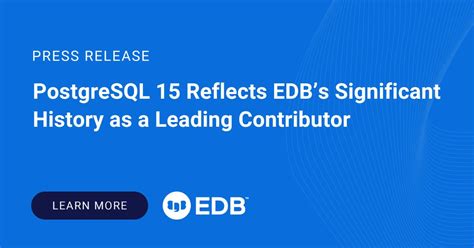 Edb On Linkedin Postgresql15 Postgresql Powertopostgres