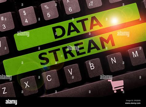 Text Caption Presenting Data Stream Conceptual Photo Sequence Of Digitally Encoded Coherent