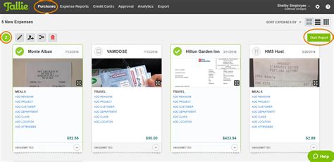 Creating And Submitting Expense Reports Tallie