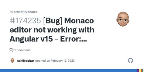 Bug Monaco Editor Not Working With Angular V15 Error Module Not