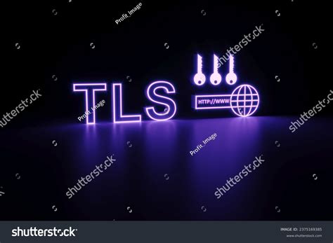 Tls Neon Concept Self Illumination Background Stock Illustration