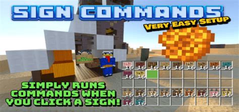 Sign Commands Minecraft Addon