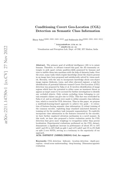 Pdf Conditioning Covert Geo Location Cgl Detection On Semantic