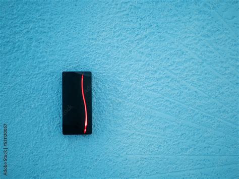 Rfid Reader By Office Door Employees Only Access By Rfid Key Card Lock And Key Control System