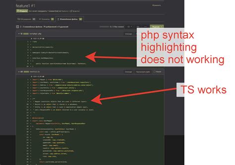 Php Syntax Highlighting Does Not Working In Review Mode · Issue 21970
