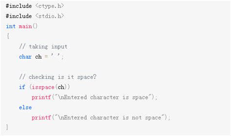 Cc编程笔记：c中的isspace（）及其在计算空格字符中的应用c Isspace Csdn博客