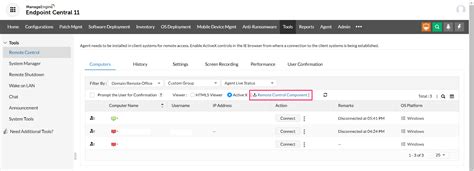 Prerequisites For Remote Desktop Sharing Manageengine Endpoint Central