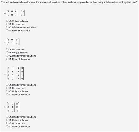 solved solve the following system using augmented matrix