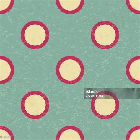 서커스 카니발 복고풍 빈티지 물방울 무늬 배경에 다채로운 원 텍스처 구식 복고풍 그래픽 템플릿 벡터 텍스처 배경 타일입니다 파티