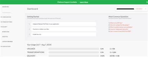 sfw images integration in web apps by using the filestack api