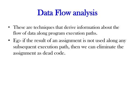 SOLUTION Compiler Design Data Flow Analysis Studypool