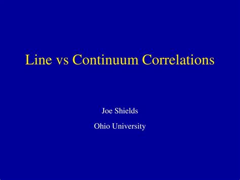 Ppt Ensemble Baldwin Effect Exploring Luminosity Correlations In