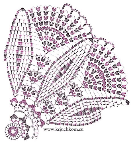 Схема вязания крючком салфетки с листочками Intarsia Knitting Diy Knitting Doily Patterns