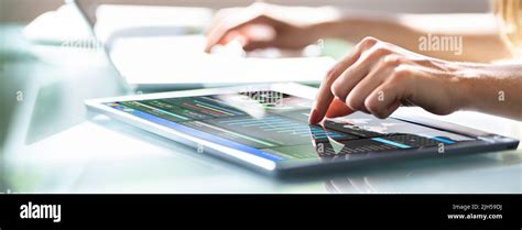 Digital Data Technology KPI Business Dashboard Technology Stock Photo