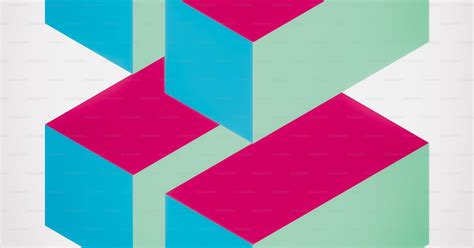 흰색 표면 위에 앉아 있는 분홍색과 파란색 물체 사진 Unsplash의 큐브 이미지