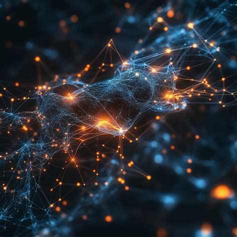 a visual of ai neural networks processing big data for insights and
