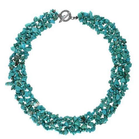 Chunky Turquoise Gemstone Bib Necklace