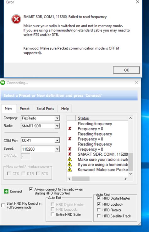 Ham Radio Deluxe Connection — Flexradio Community