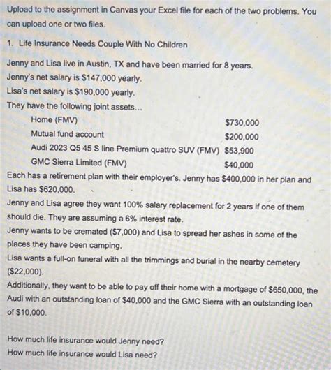 Solved Upload To The Assignment In Canvas Your Excel File