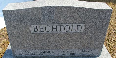 Ruth Mary Bechtold 1896 1900 Homenaje De Find A Grave