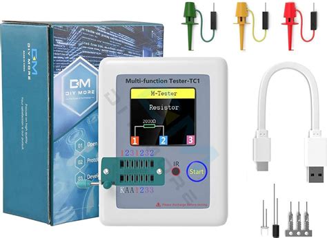 Diymore Transistor Tester Transistor Meter LCR TC1 Multi Function