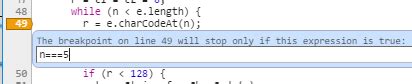 JavaScript Tutorial Breakpoints