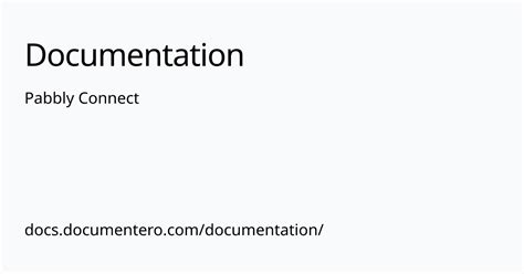 Pabbly Connect Documentation