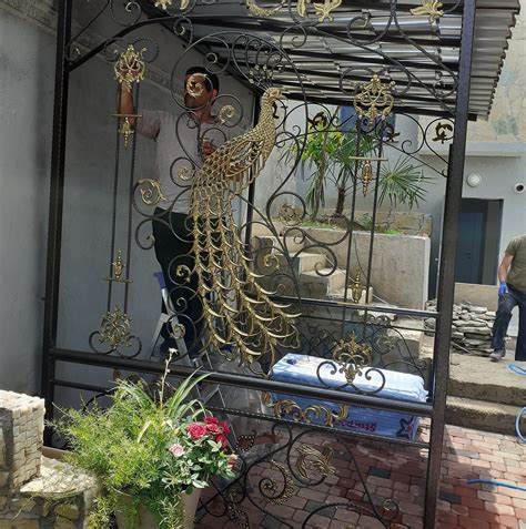 რკინის კარები და მოაჯირები