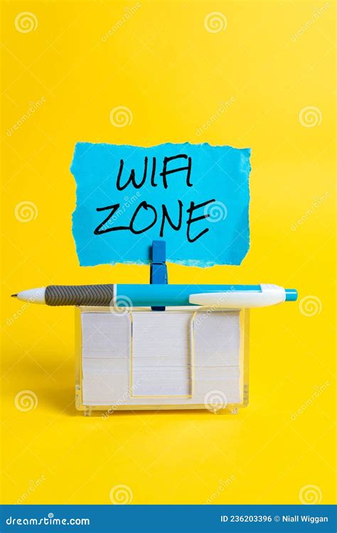 Writing Displaying Text Wifi Zone Concept Meaning Provide Wireless Highspeed Internet And