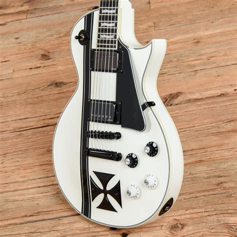 Ltd Iron Cross James Hetfield Signature Snow White 2015 Chicago Music
