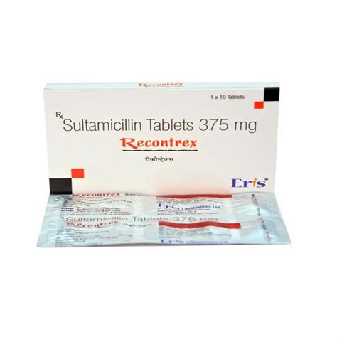 Sultamicillin Recontrex 375mg Tablet Eris Lifesciences Ltd At ₹ 435