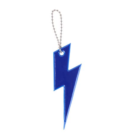 [ilovediy] Colorful Lightning Shape Reflective Keychain Creative Bag