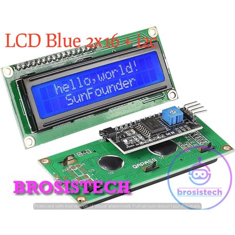 Jual Lcd 16x2 1602 Character Background Biru I2c Shopee Indonesia