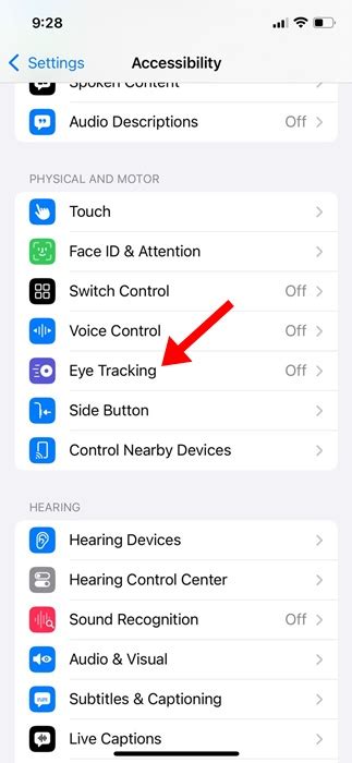 Ios 18에서 Iphone Eye Tracking을 켜는 방법 최신