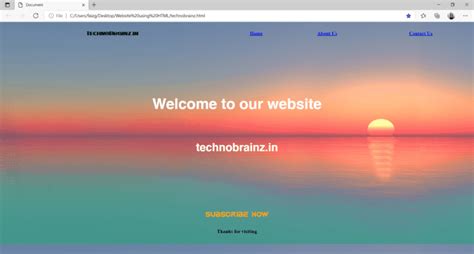 How To Create A Website Using Html On Notepad Techno Brainz