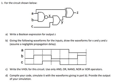 Solved For The Circuit Shown Below A Write A Boolean Chegg