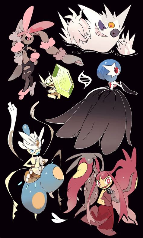 Gardevoir Gengar Lopunny Mega Gardevoir Mawile And More Pokemon Drawn By Homilmugi