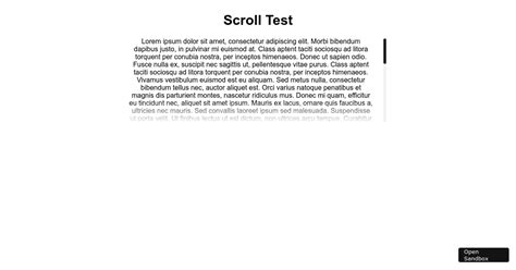 react custom scrollbars with mac support examples codesandbox