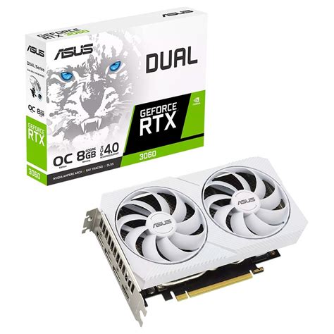 Placa de Vídeo RTX White OC Edition Asus NVIDIA Dual GeForce GB GDDR DLSS Ray Tracing