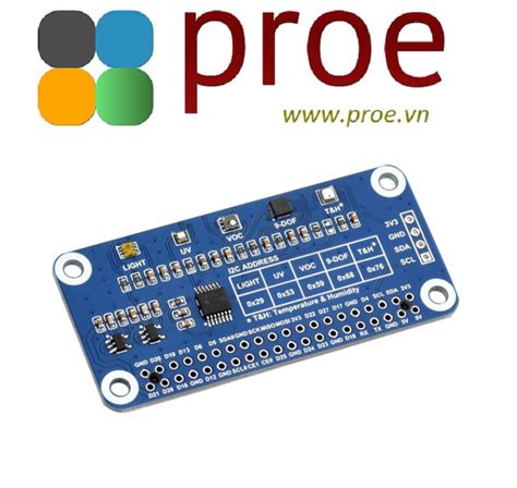Environment Sensor Hat For Raspberry Pi I2c Bus Điện Tử Proe