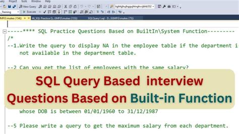 Mukesh Pandey On Linkedin 46sql Query Based Interview Questions Based On Built In Functionsystem