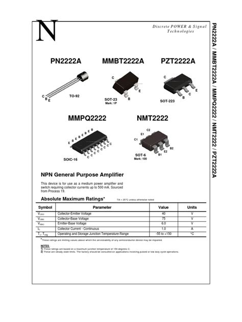 Transistor Pn2222 Bipolar Junction Transistor Amplifier