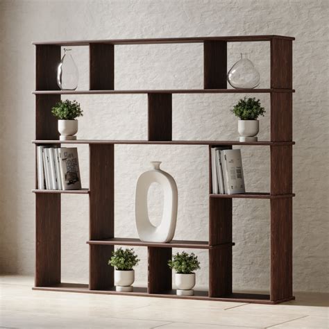 Cube Bookshelf In White Oak Omba