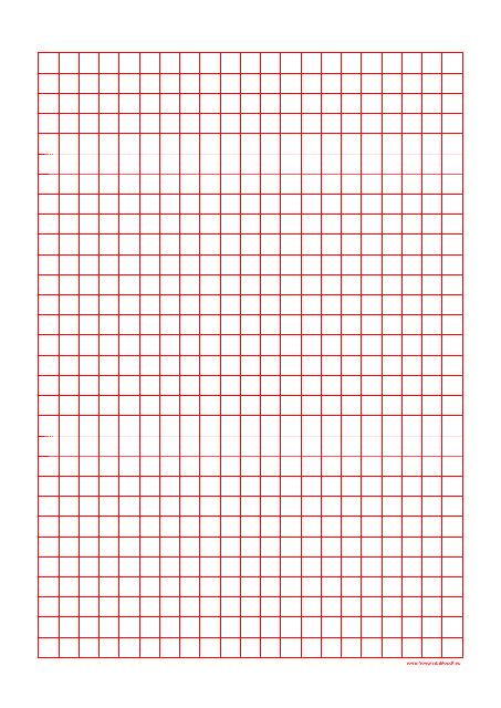 Grid Paper Template Red Download Printable PDF Templateroller