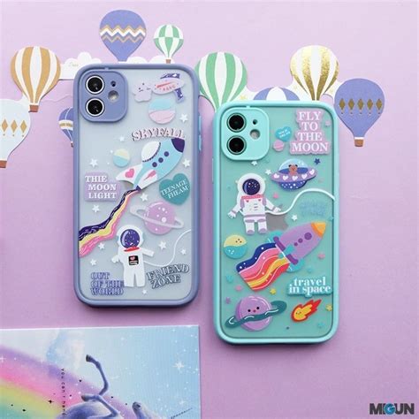 Astronaut Case Lens Fullcover Iphone 6 6s 7 8 X Xs Xsmax 11 12 Mini