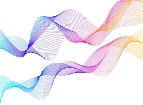 premium vector wave of the many colored lines abstract wavy stripes