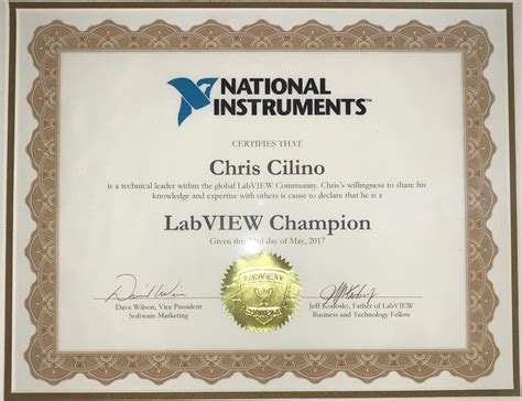 Labview Champion Chris Cilino Ni Community